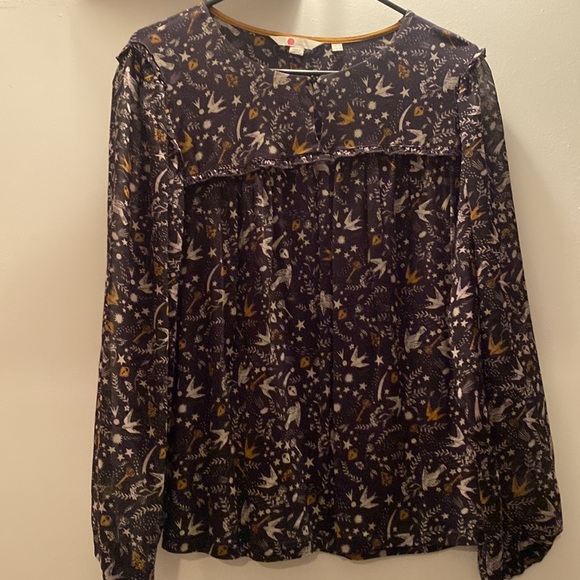 Boden | Tops | Boden Bird Lock And Key Top 8 | Poshmark